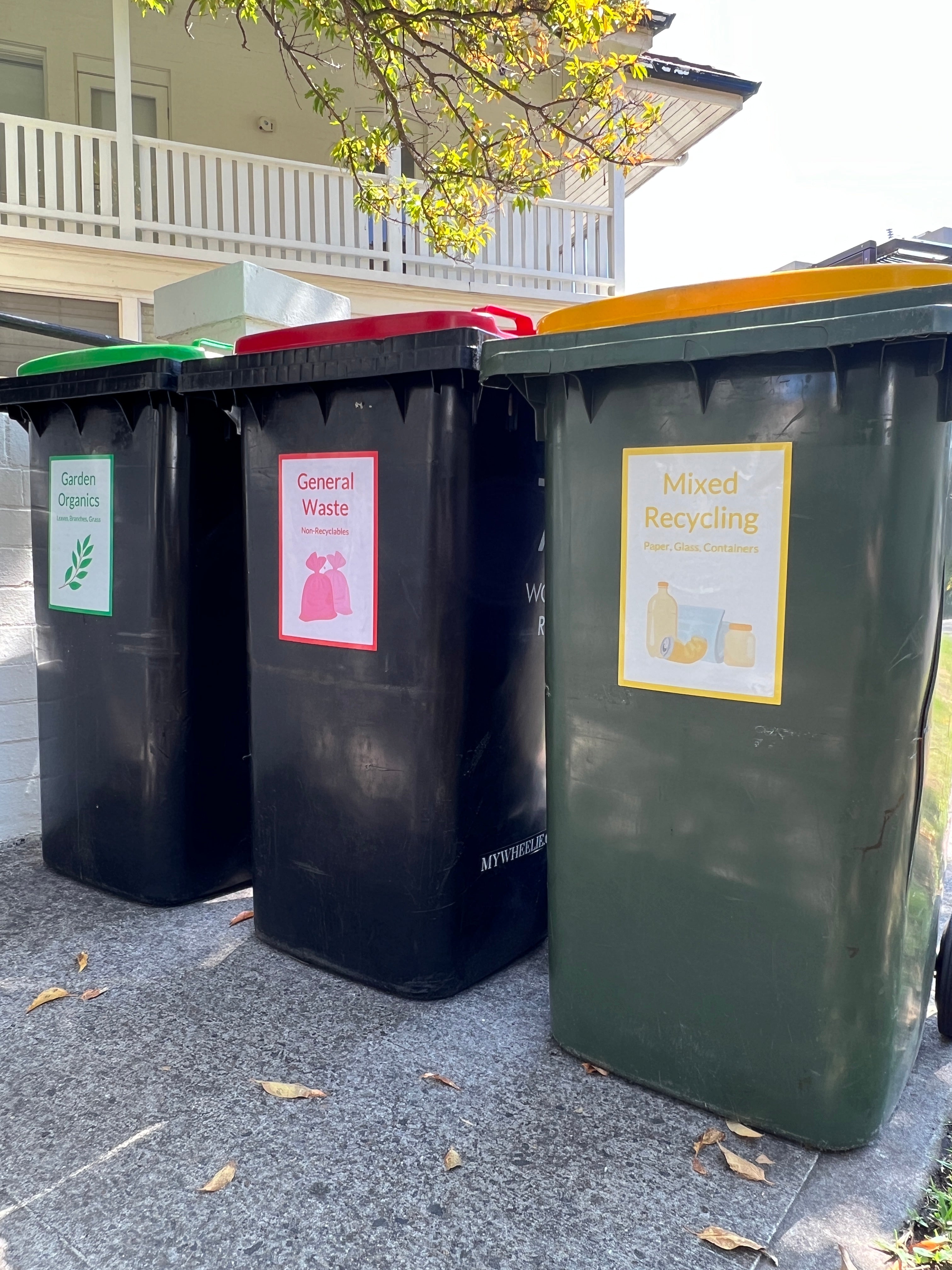 Premium Bin Label (Single) - General Waste – MyWheelie